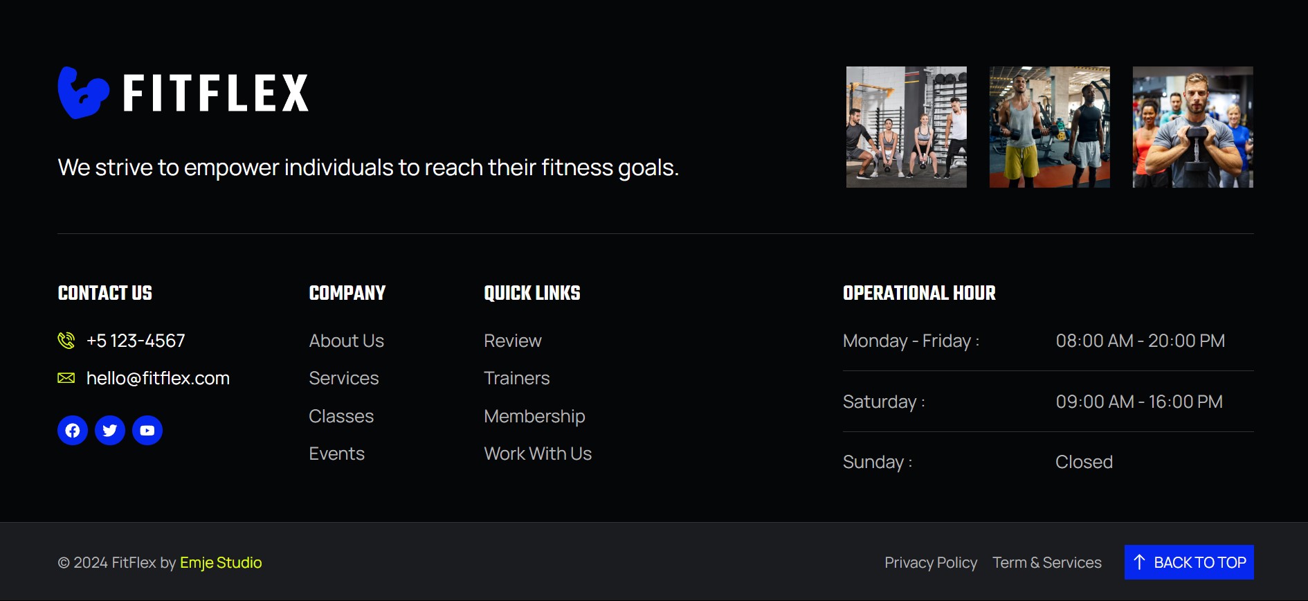 FitFlex - Fitness Gym Elementor Template Kit by emjecreative | ThemeForest